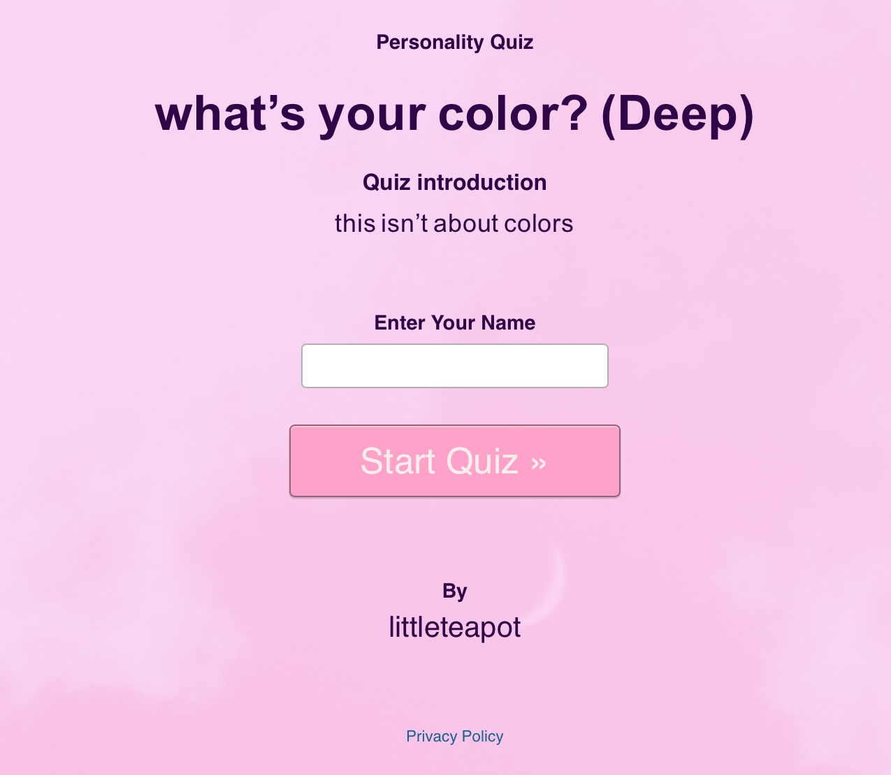 What Color Am I Quiz Uquiz